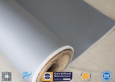 China E - Glass Electrical Resistant 80/80g 0.45mm Silicone Coated Fiberglass Fabric Gray for sale