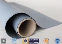 China Chemical Resistant Gray Color Silicone Coated Fiberglass Fabric 160g Two Sides Coating for sale