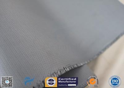 China Non - Adhesive 0.45mm Gray Color 510g High Insulaiton Silicone Coated Fiberglass Fabric for sale