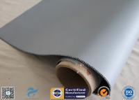 China 4HS Satin Weave 1.2m * 50m High Temp. 260℃ Silicone Coated Fiberglass Fabric for sale