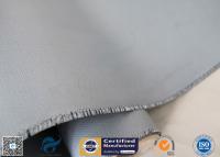 China 3732 E - Glass 1.2m Width Heat Resistant 0.45mm Gray Silicone Coated Fiberglass Fabric for sale