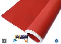 China 3784 C Glass Red Silicone Coated Fiberglass Cloth Thermal Insulation Cover for sale