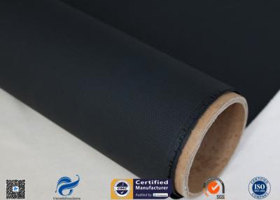China Heat Resisting Silicone Coated Fiberglass Fabric 18oz Black Acrylic Coating 0.15-3.00mm Thickness for sale