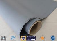 China 0.45mm 1.5m Wide 510g / M2 E - Glass Fiber Silicone Coated Fiberglass Fabric Heat Resistant for sale
