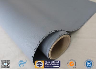 China 0.45mm 1.5m Wide 510g / M2 E - Glass Fiber Silicone Coated Fiberglass Fabric Heat Resistant for sale