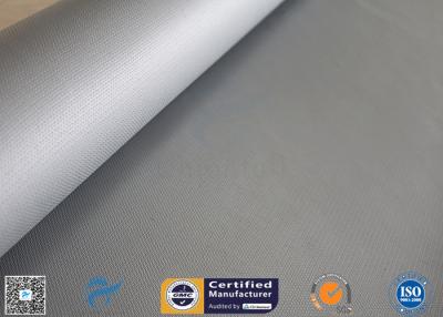 China 1.2*50m Alkali Free 18OZ Two Sides 4HS Silicone Rubber Coated Fiberglass Fabric for sale