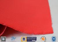 China Heat Resistant Thermal Insulation 590g C-glass Silicone Coated Fiberglass Fabric for sale