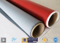 China IMO Testing Fireproof 510g Silicone Coated Fiberglass Fabric 1*50m Welding Curtain for sale