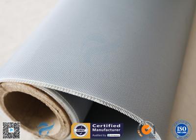 China Chemical Resistant Alkali Free Satin Weave 590g Silicone Coated Fiberglass Fabric for sale