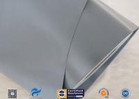 China Waterproof Grey PVC Woven Fabric fiberglass clothing 7628 0.3MM 20CM Wide for sale