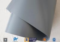 China Waterproof Fire Resistant 300g Gray PVC Coated Heat Resistant Fiberglass Fabric for sale