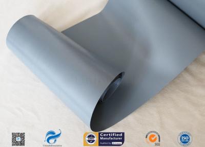 China Waterproof 7628 0.25mm Grey PVC Coated Fiberglass Fabric 20cm Width 280g/m² Fire Resistant Material for sale