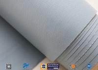 China 0.28mm Grey PVC Coated Fiberglass Clothing Plain Weave For Fireproof Tent for sale