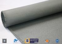 China 1150g C-Glass  Grey Silicone Coated Fiberglass Fabric With High Temperature for sale