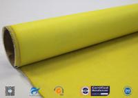 China 530g Yellow Silicone Coated Fiberglass Fabric With High Temperature Resistance for sale