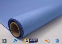 China Double Sides Blue Silicone Coated Fiberglass Cloth Temperature 260℃ for sale