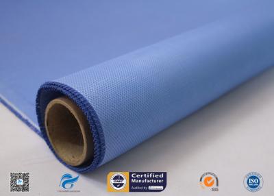 China Double Sides Blue Silicone Coated Fiberglass Cloth Temperature 260℃ for sale