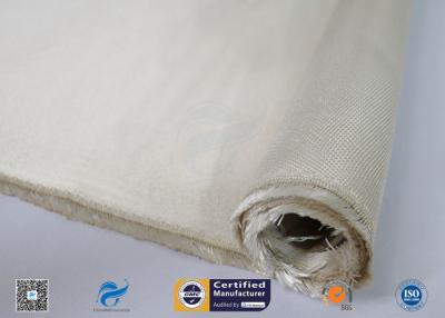 China Heat Resistant 1050g Brown High Silica Fiberglass Fabric Fireproof for sale