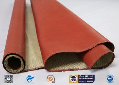 China 260°C Heat Resistant Silicone Coated High Silica Fabric - 920mm Width, 1.3mm Thickness for Industrial Insulation for sale