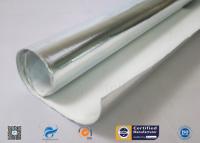China Siliver Aluminum Foil Coated C-Glass Fiberglass Insulation Fabric for sale
