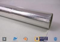 China One Side Silver Aluminum Foil Coated Fiberglass Fabric For Fireproof for sale