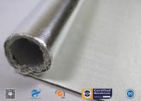 China 0.8mm Silver Aluminum Foil Laminated Fiberglass Fabric - 850 g/m² Weight, 550°C Heat Resistance for sale