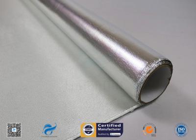 China C Glass 	Silver Coated Fabric Coated With Aluminized Foil 880g Heat Insulation for sale
