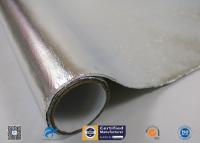 China Aluminum Coated Fiberglass Fabric Fireproof Material 260°C High Temperature -70°C Low Temperature 100-150cm Width for sale