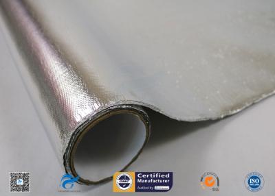 China Aluminum Coated Fiberglass Fabric Fireproof Material 260°C High Temperature -70°C Low Temperature 100-150cm Width for sale