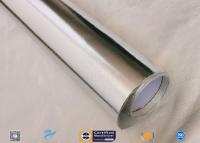 China Laminated Aluminium Foil Fiberglass Cloth 0.45mm Thickness 97% Heat Reflect 300℃ Non Combustible for sale