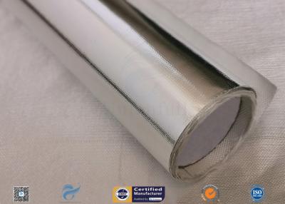 China 572°F Aluminum Foil Fiberglass Fabric for Roof Heat Insulation - 430g/m² Weight, 95% Heat Reflection, Non-Water Permeable for sale