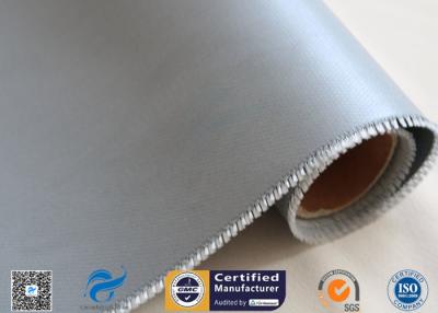 China 17oz Double Sided Silicone Coating Fiberglass Fabric Anti Fire Satin Weave for sale