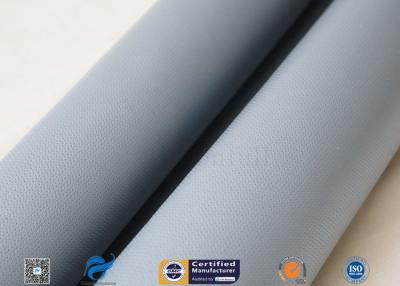China 15oz Silicone Coated Fiberglass Fabric Welding Blanket 0.43mm Thickness 1000-1540mm Width for sale