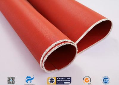 China 0.85mm Silicone Coated Fiberglass Fabric 260℃ High Temperaturer Resistant for sale