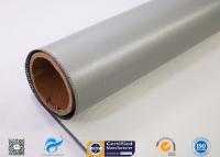 China Thermal Insulation Alkali Free Fiberglass Fabric Coated With Silicone Rubber for sale