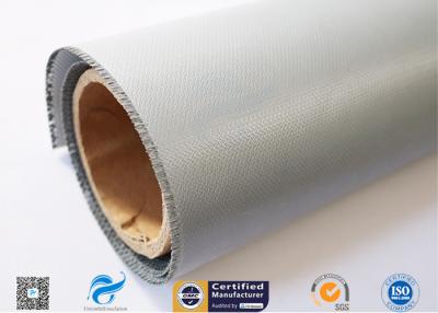 China 510g/m² Single-Side Silicone Coated Fireproof Fiberglass Fabric - 0.2-3mm Thickness, 1-1.5m Width for sale