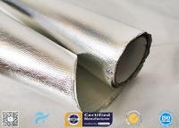 China 0.85mm Thick Silver Coated Fabric 95% Heat Reflection Aluminium Foil Laminated for sale