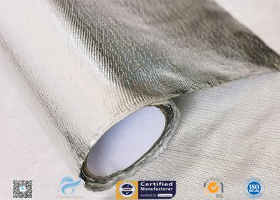 China 0.85mm Aluminum Foil Fiberglass Fabric with 95% Heat Reflection - 650°F Temperature Resistance in 1m, 1.2m, 1.5m Widths for sale