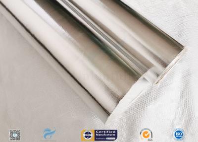 China 0.45mm 450g/m² Aluminum Foil Fiberglass Fabric - 95% Heat Reflective Moisture Proof Industrial Insulation for sale