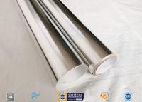 China Hermetic Laminated Aluminum Foil Fiberglass Fabric 0.45mm Thick with 95% Heat Reflection for Industrial Insulation for sale