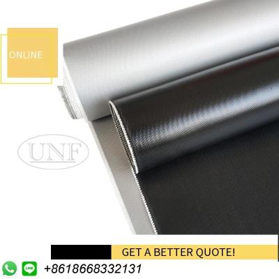 China 590g/m² Silicone Coated Fiberglass Fabric - 0.45mm Thickness Fireproof Heat Insulation Material for sale