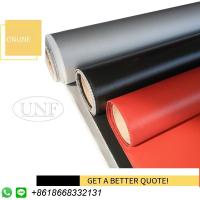 China 0.45mm Satin Weave Silicone Coated Glass Fabric 2m Width 40/40g Coating for High Temp Applications for sale