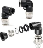 China Automobiles Fifty Feet Push In Fittings Black Pneumatic Fitting Kits With Black Sixty Pieces for sale