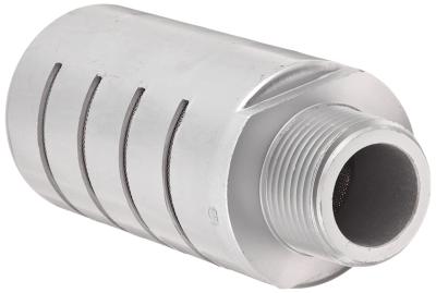 China White Black Gray Aluminum Muffler , High Flow Pneumatic Muffler for sale