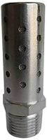 China White Black Gray Aluminum Muffler , High Flow Pneumatic Muffler for sale