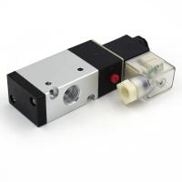 China Aluminum Alloy Air Cylinder Manual Control Single Coil Pilot Operated Electric 2 Position 5 Way Connection Type for sale