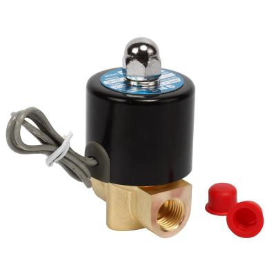 China Electric solenoid valve made of plastic and brass material normally closed for water and air and diesel for sale