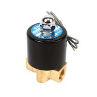 China Electric solenoid valve made of plastic and brass material normally closed for water and air and diesel for sale