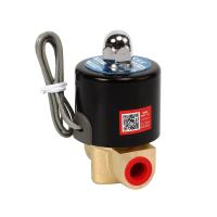 China Electric solenoid valve made of plastic and brass material normally closed for water and air and diesel for sale
