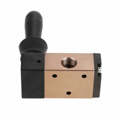 China 3H Series Solenoid Valve Single Coil Pilot Operated Electric 2 Position 5 Port Connection Type for Air Cylinders for sale